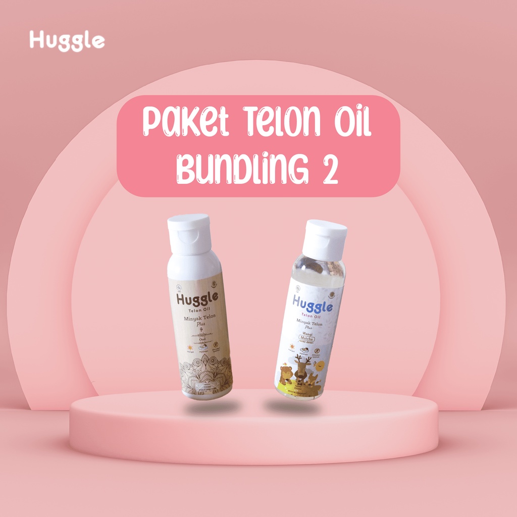 Jual Huggle minyak telon aroma premium telon oil paket bundling 2pcs ...