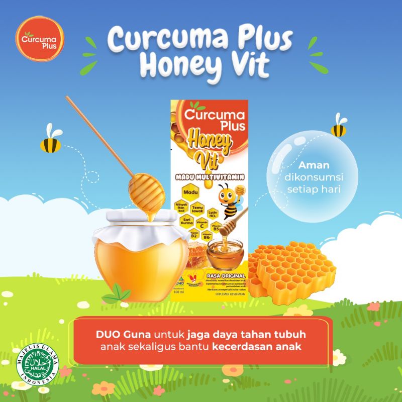 Jual Curcuma Plus Honey Vit 100 ml - Multivitamin Madu Rasa Madu ...