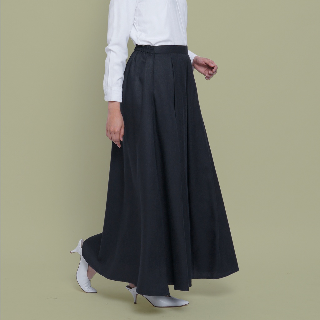 Jual Reeva Skirt - Rok Panjang Fashion Muslim, Rok Linen Premium, Rok ...