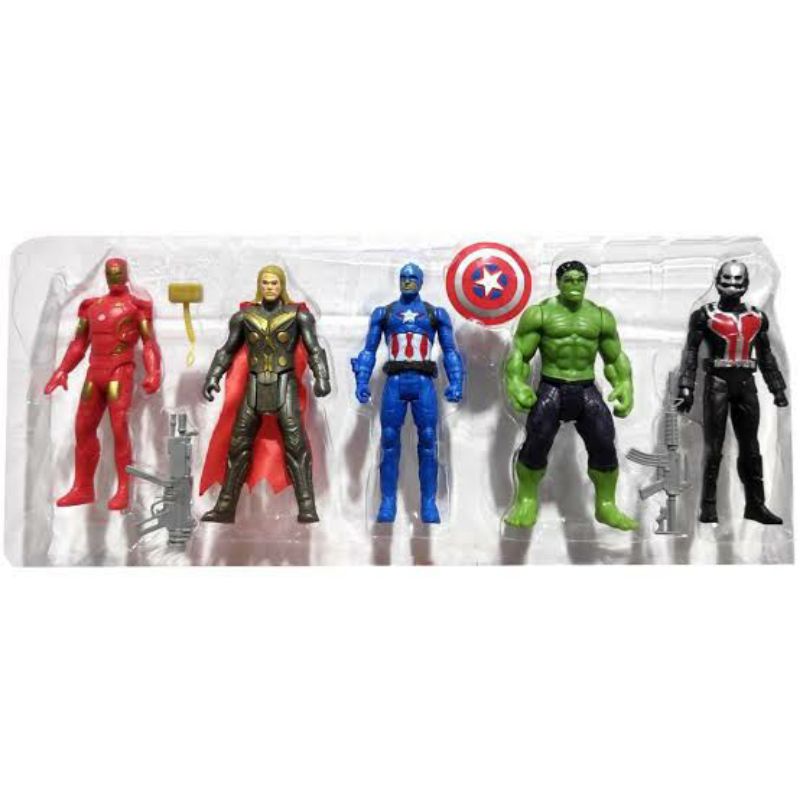 Jual MAINAN SUPER HERO FIGURE AVENGERS SET ISI 5 PCS 9155A | Shopee ...