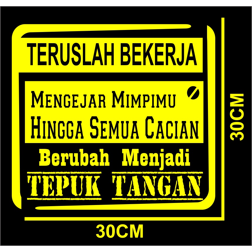 Jual stiker termurah cutting stiker mobil stiker tulisan kata kata ...