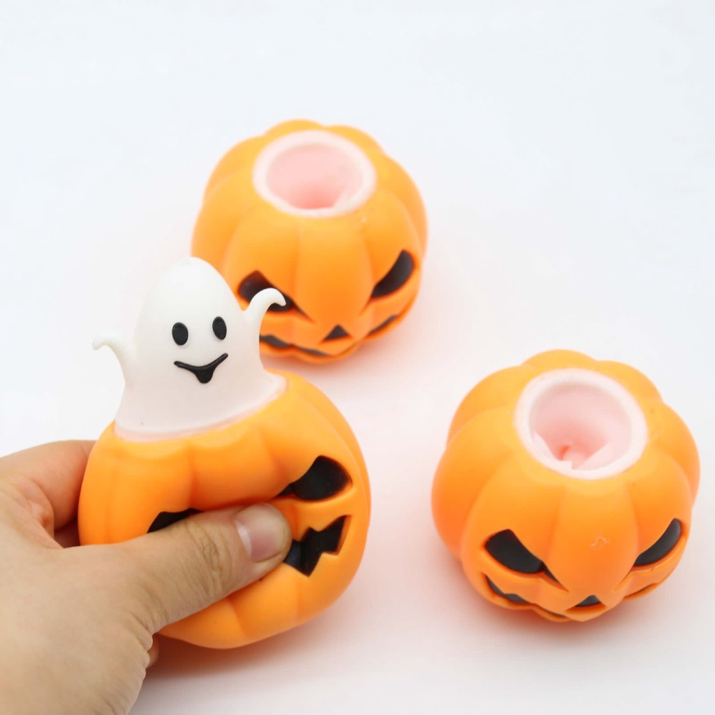 Jual Mainan Squisy Labu Halloween Pop Up Mainan Anak Silikon Karet ...