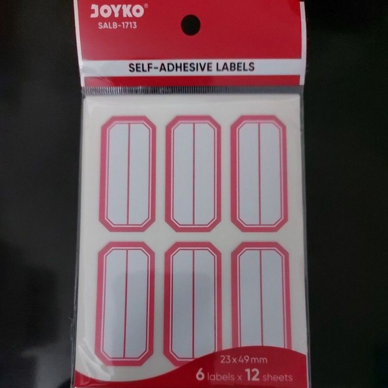 Jual Self Adhesive Labels Joyko SALB-1701 - 1715 | Shopee Indonesia