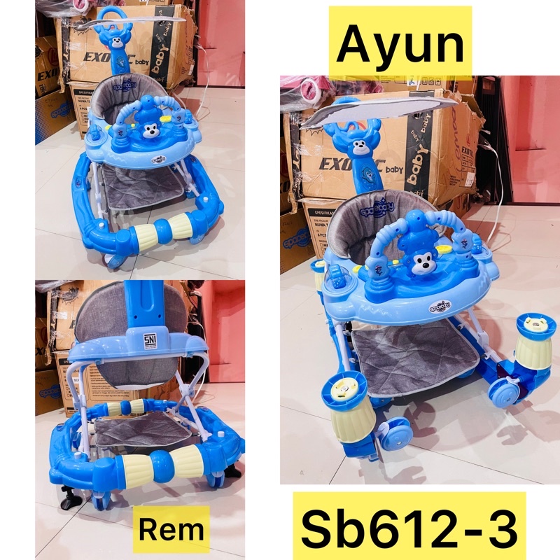 Jual Baby Walker Apolo Space Baby SB617-3 SB 615-3 / SB615-3 / SB618-3 ...