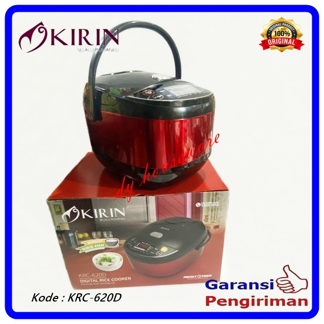 Jual Rice Cooker Magic Com Pemasak Nasi Digital 2 Liter Kirin KRC-620D | Shopee Indonesia