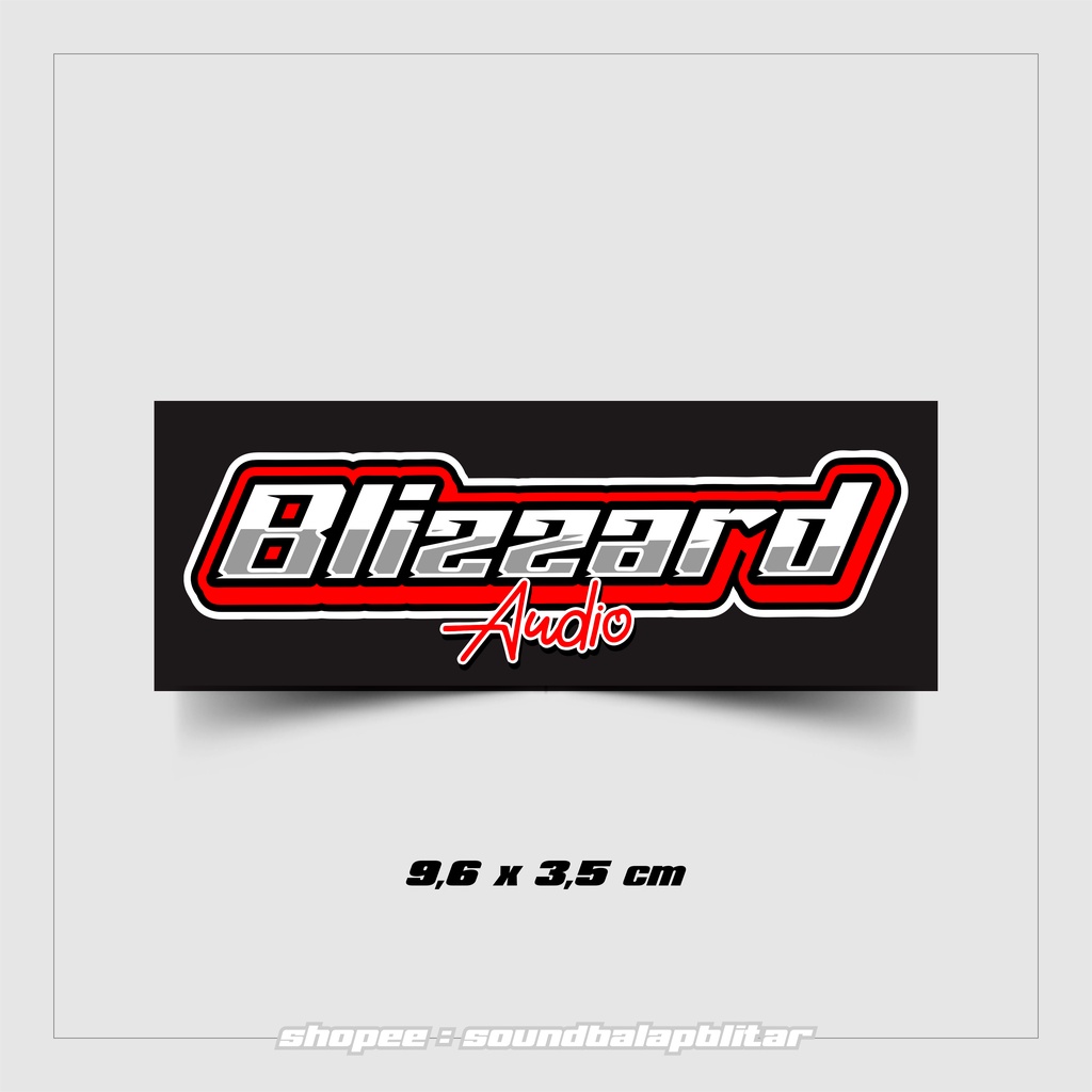 Jual Stiker Blizzard Audio Sound System Vynil Anti Air Bijian ...
