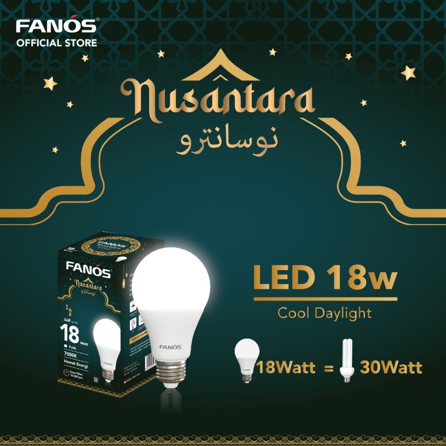 Jual Lampu Led Fanos Nusantara LED 18 W ( CoolDayLight/Putih ...
