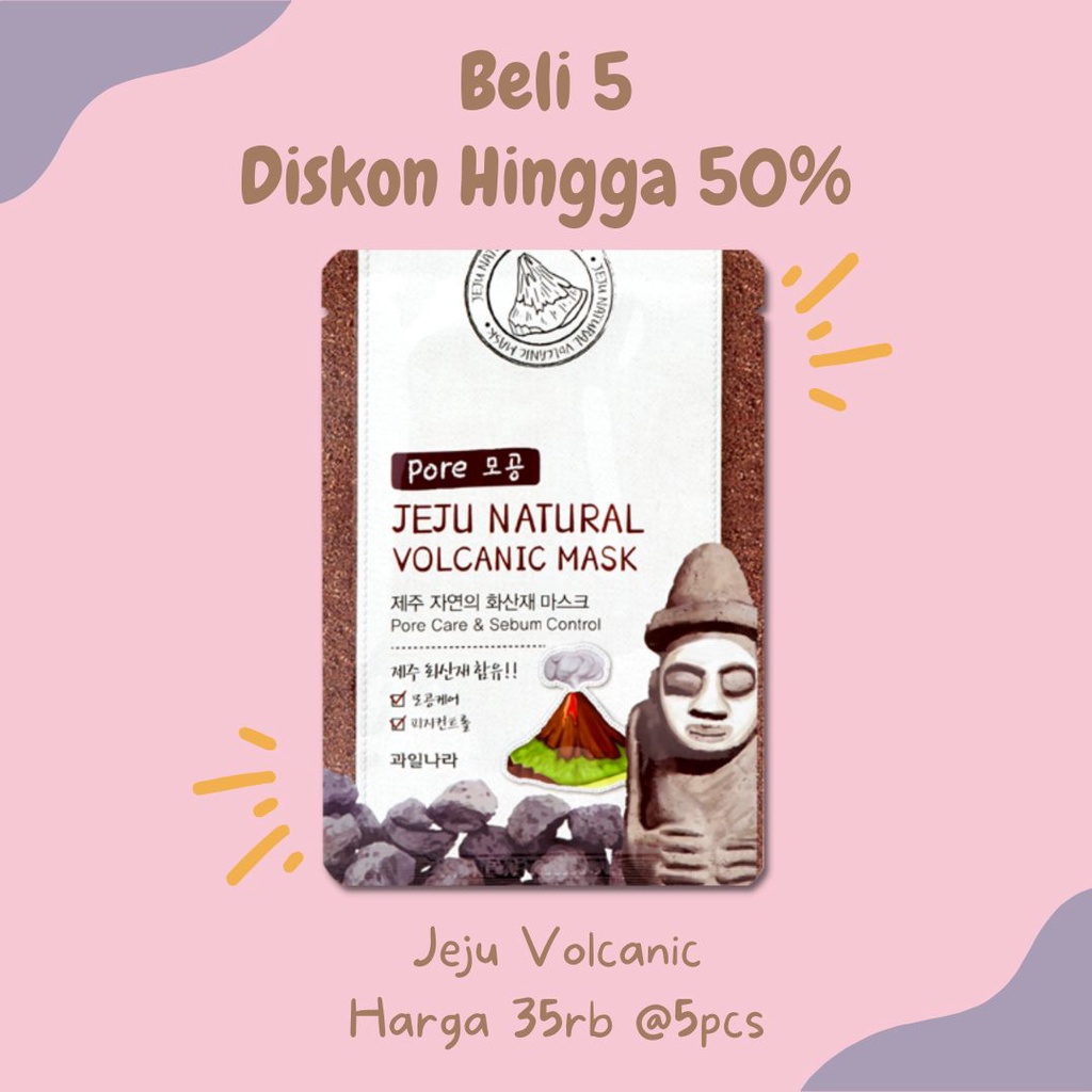 Jual Kwailnara - Jeju Natural Sheet Mask Korea Original ber BPOM made ...
