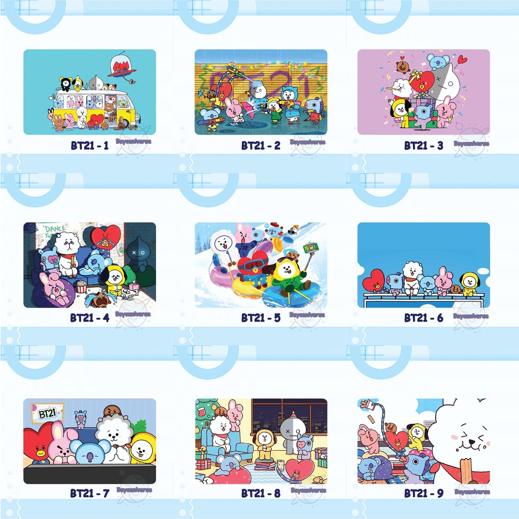 Jual Kartu FLAZZ BCA Gen 2 / Emoney Mandiri BT21 BTS Collections Kartun ...