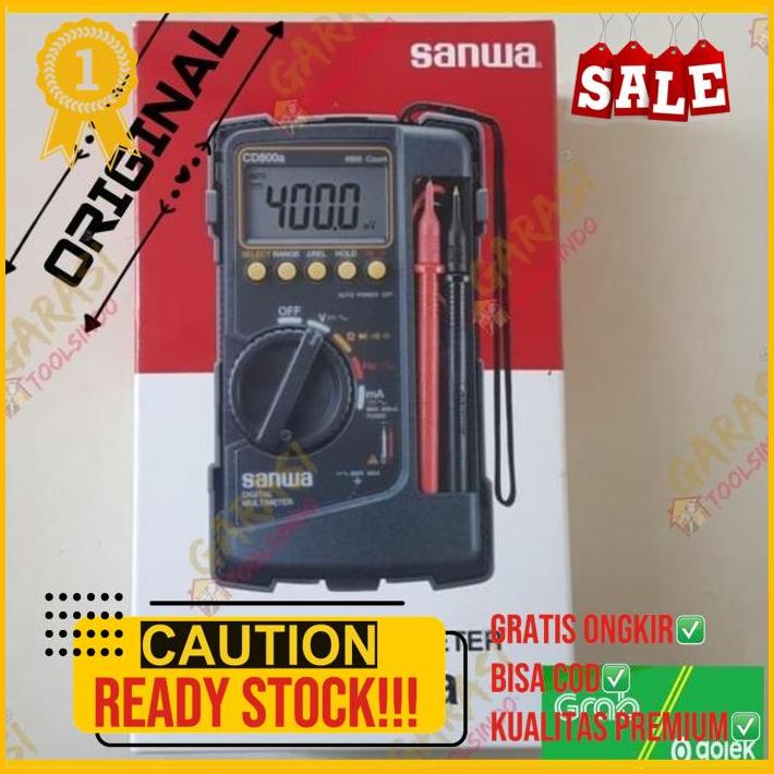 Jual Multimeter Digital Sanwa Cd800A Multitester Digital Sanwa | Shopee ...