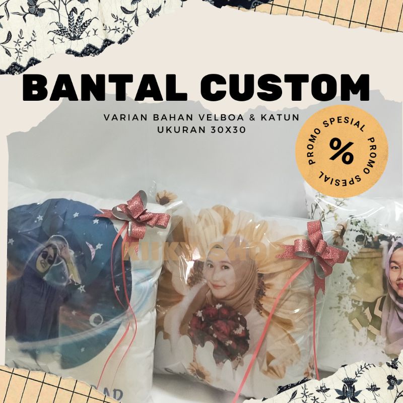 Jual PROMO 3.3 / SOUVENIR BANTAL FOTO / BANTAL PRINTING / BANTAL CUSTOM ...