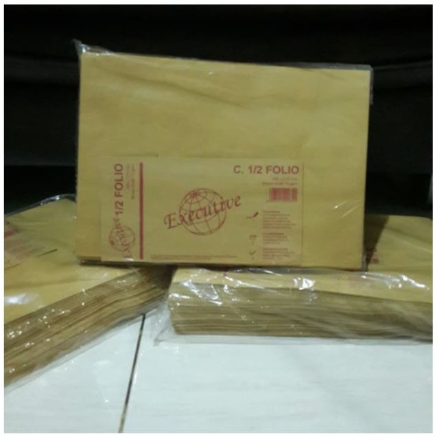Jual Amplop Coklat Executive C. 1/2 Folio ( 185 x 270 mm ) isi 100 | Shopee Indonesia