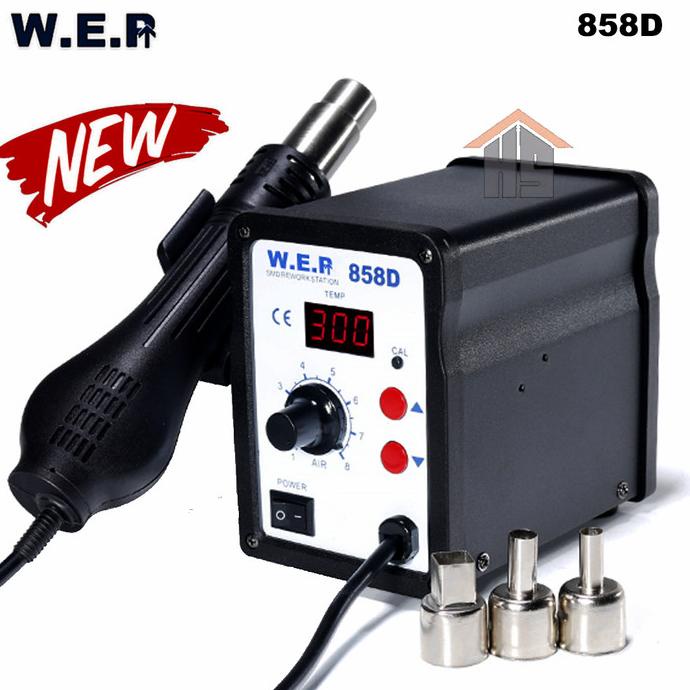 Jual WEP 858D SMD Rework Station - Solder Uap - Blower Uap Original ...