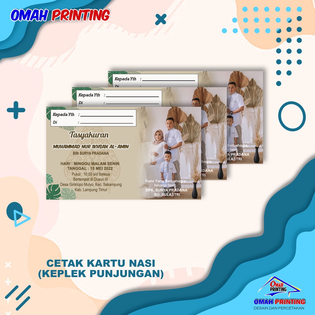 Jual KARTU UNDANGAN PUNJUNGAN | KEPLEK PUNJUNGAN NASI | Shopee Indonesia