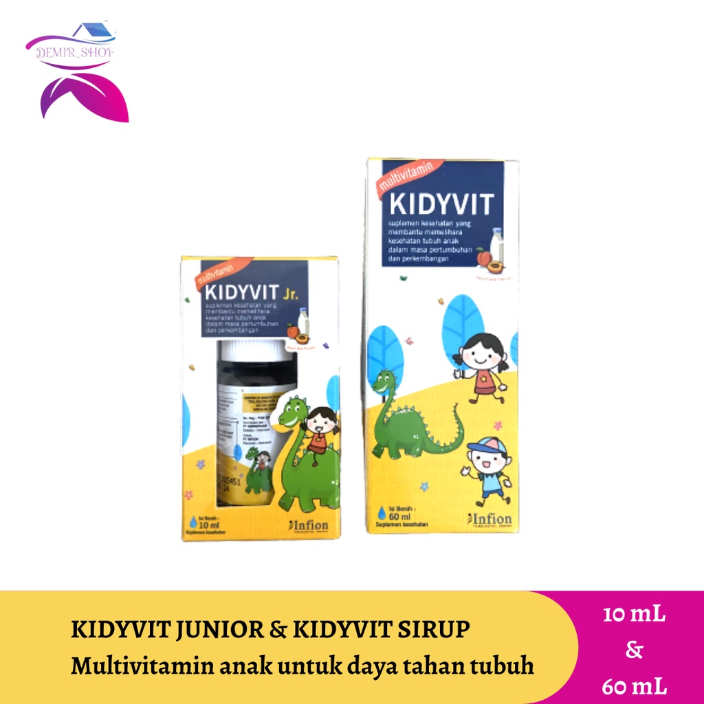 Jual Kidyvit Junior Drop & Kidyvit Sirup Multivitamin Anak Daya Tahan ...