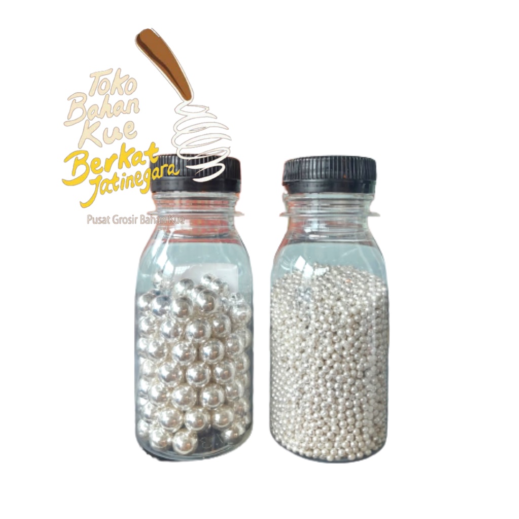 Jual MUTIARA SILVER 50 GR / SPRINKLE MUTIARA SILVER | Shopee Indonesia
