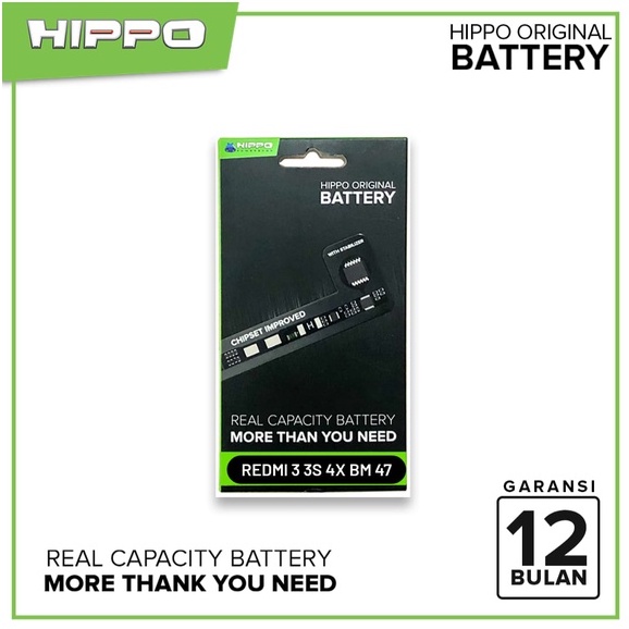 Jual Hippo Baterai Batre Redmi 3 3S 3X 3 Pro 3 Prime 4X BM 47 BM47 ...