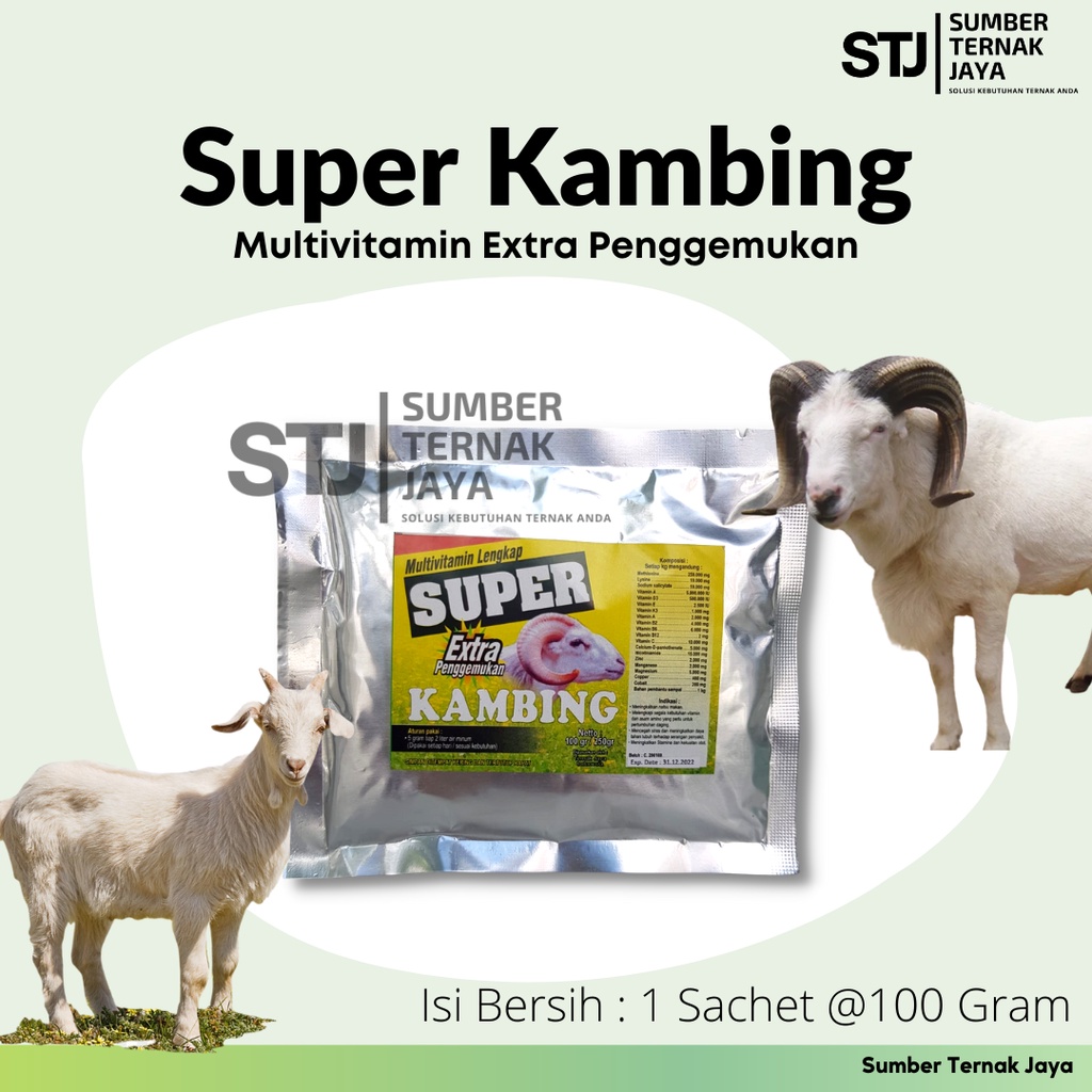 Jual Super Kambing 100 Gram Multivitamin Super Extra Penggemukan ...