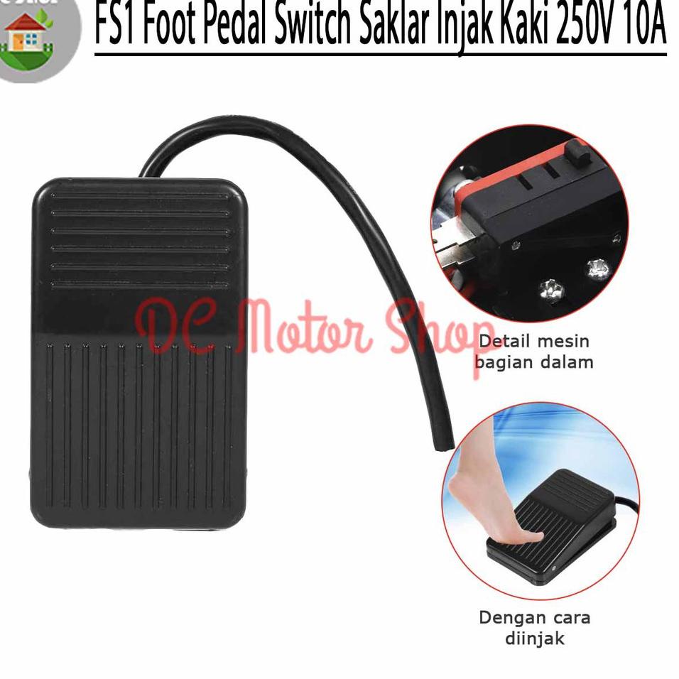 Jual Paling Popular WF9 FS-1 Foot Switch Pedal Kaki Footswitch AC 220V ...