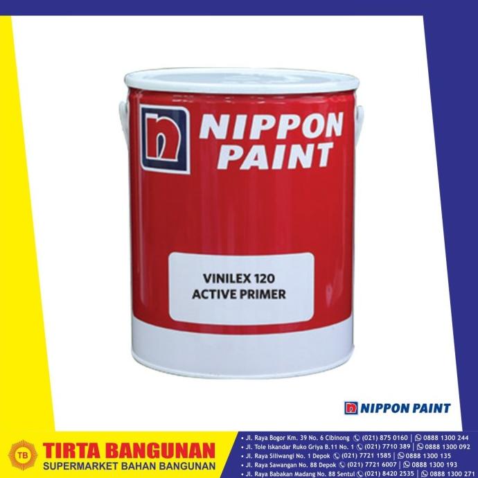 Jual NIPPON PAINT 120 ACTIVE PRIMER/ CAT ALUMUNIUM & BESI GARVANIS 1 LITER | Shopee Indonesia