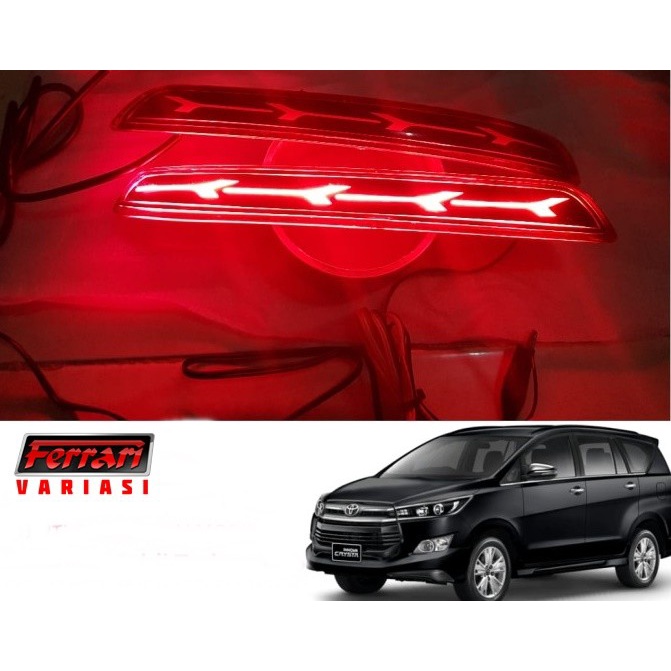 Jual lampu LED reflector mobil innova 2016 model panah ferrari variasi ...
