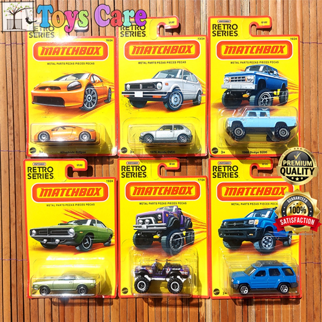 Jual MATCHBOX RETRO SERIES 2022 - 1976 HONDA CIVIC CVCC 2000 NISSAN ...