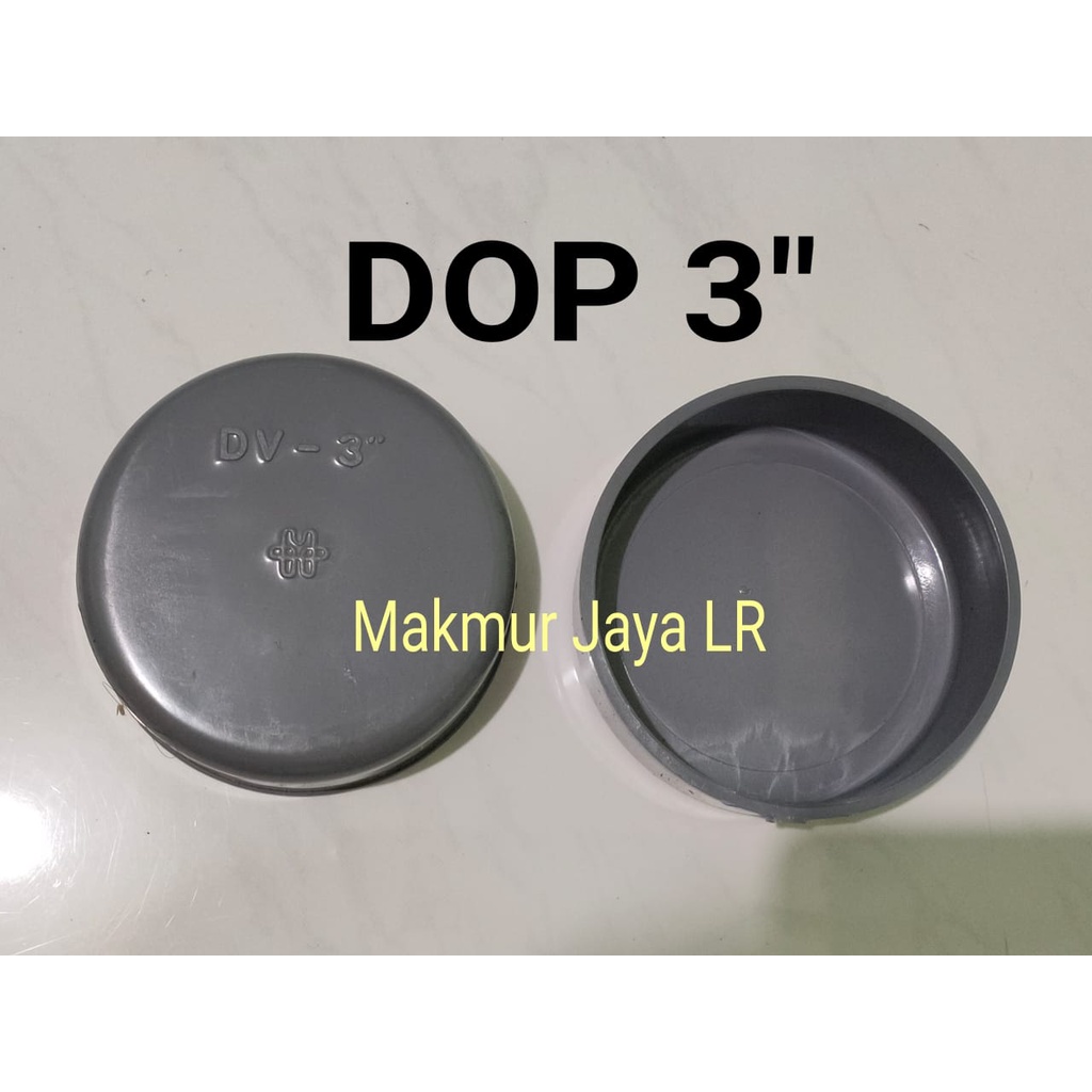 Jual DOP 3 inch PVC Tutup Pipa 3" Polos Tanpa Drat / END CAP 3 dem ...