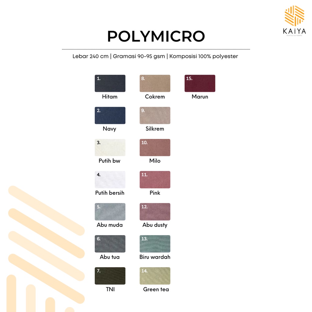 Jual Bahan Kain Microtex Polymicro Backdrop Mukena Furing per 0.5 meter ...
