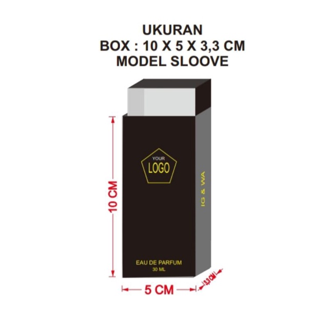 Jual Dus Box Parfum 30 ml Model Sliding Sloove | Shopee Indonesia