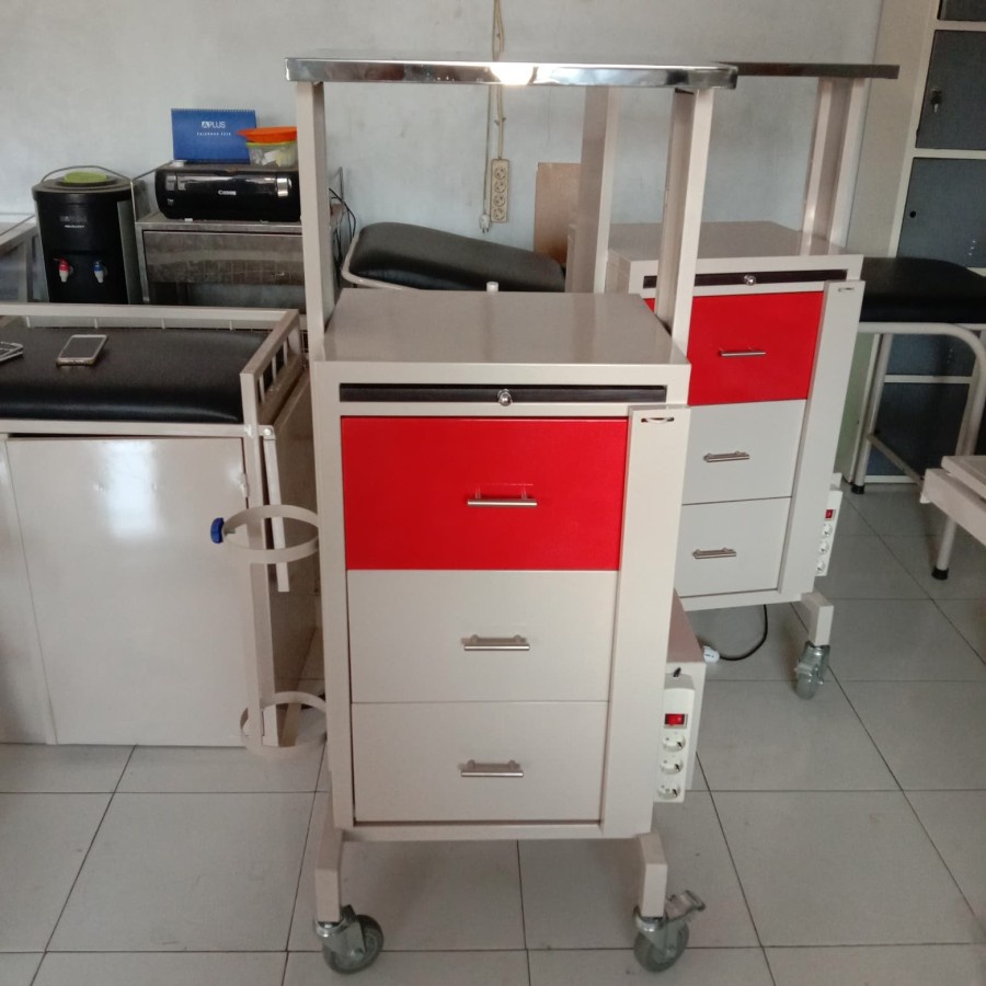Jual Trolly Emergency Troli Emergency Trolly Rumah Sakit Troli RS ...