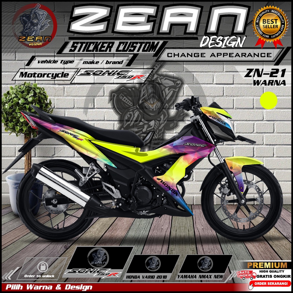 Jual Decal Sticker Variasi Fullbody Honda Sonic 150R - Stiker Dekal ...