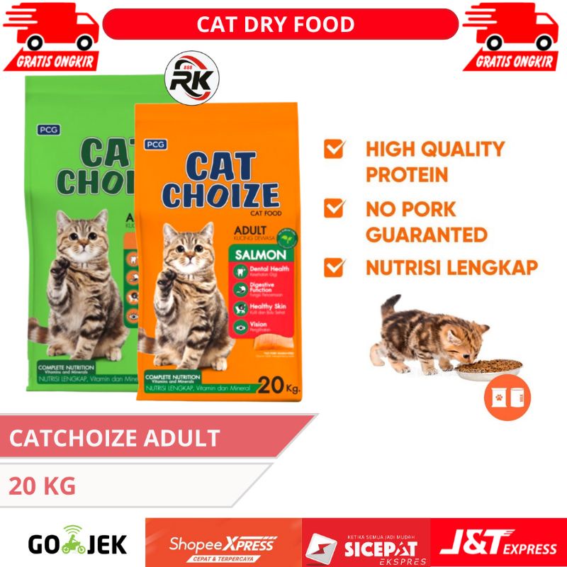 Jual Cat Choize Cat Food Tuna & Salmon 20 Kg Makanan Kucing Dewasa ...