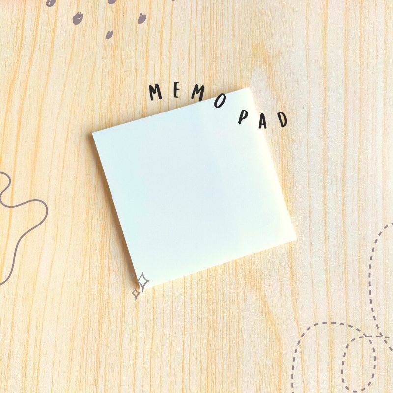 Jual Memo Pad/sticky note/memo pad transparan | Shopee Indonesia