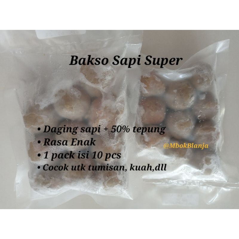 Jual FROZEN BAKSO SAPI SUPER BEKU ISI 10 | Shopee Indonesia