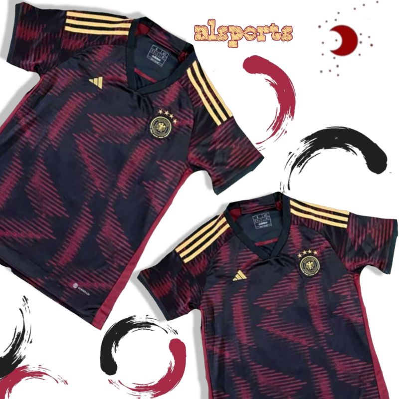 Jual Jersey Bola Jerman Away 2022 / 2023 Baju Bola Jerman Piala Dunia | Germany World Cup ...
