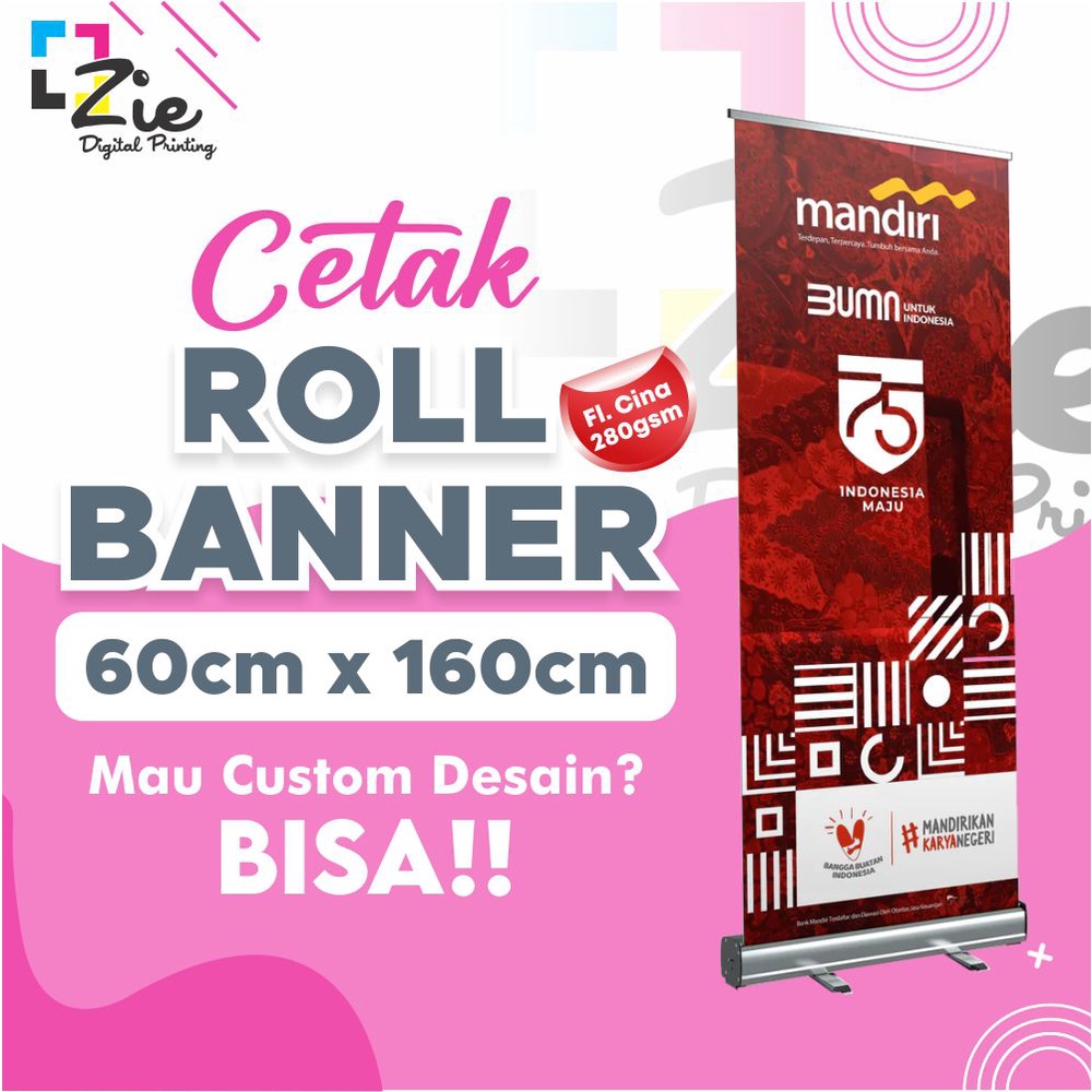 Jual PAKET ROLL UP BANNER (60 X 160 CM) FL CHINA 280 MURAH | Shopee Indonesia