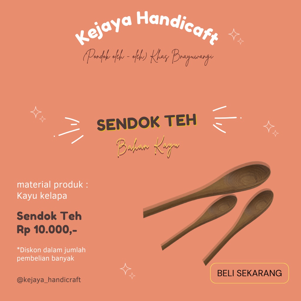 Jual Sendok Teh Kayu | Shopee Indonesia