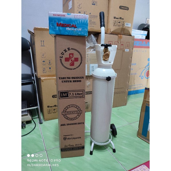 Jual Tabung Oksigen full set (Tabung isi+Regulator+Troli) | Shopee Indonesia