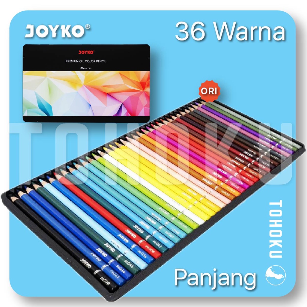 Jual (Pack Aman) Kotak Kaleng 72 Pensil Warna High Grade Oil Color ...