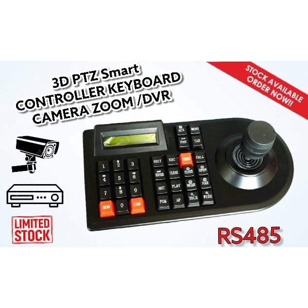 Jual KEYBOARD CONTROLLER 3D PTZ DVR CCTV SMART KEYBOARD | Shopee Indonesia