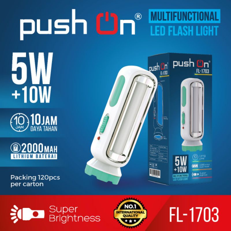 Jual Senter Genggam Charge Led COB Cahaya Putih | Shopee Indonesia