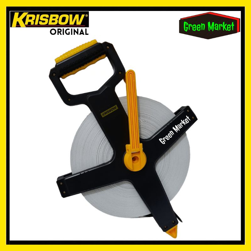 Jual Krisbow Meteran Gulung 100 Meter || Meteran Fiberglass Krisbow ...