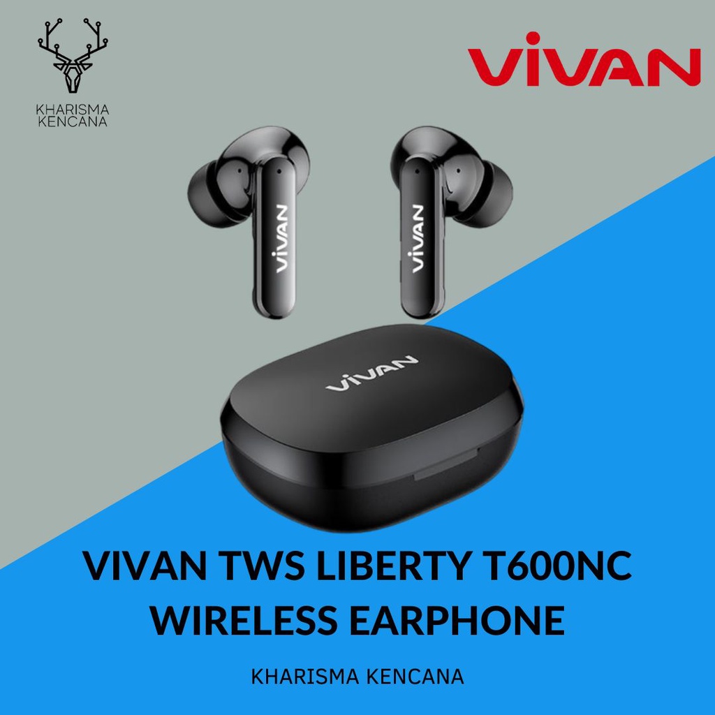 Jual VIVAN TWS LIBERTY T600NC WIRELESS EARPHONE | Shopee Indonesia