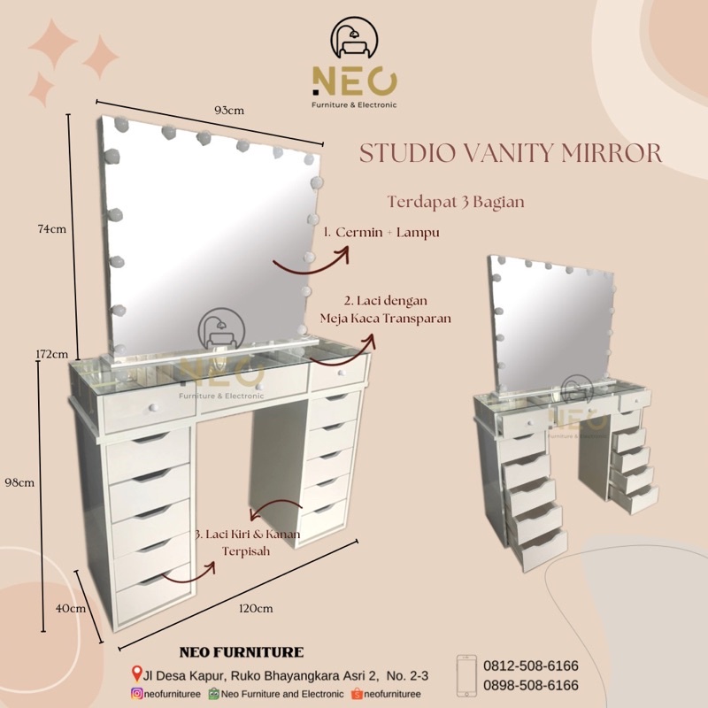 Jual NEO - MEJA RIAS AESTHETIC MAKEUP ARTIST PROFESSIONAL MEJA RIAS ...