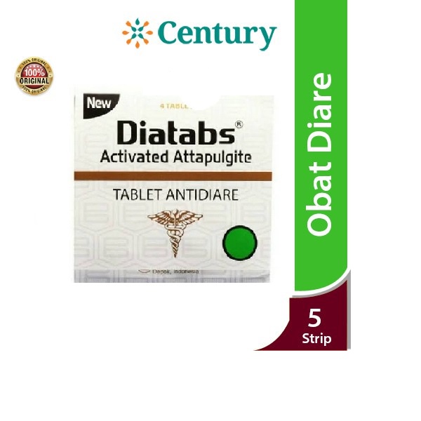 Jual NEW DIATAB 1 STRIP ISI 4 TABLET/DIARE/MENCRET/OBAT DIARE/OBAT ...