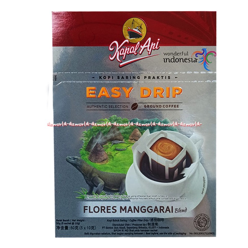 Jual Kapal Api Easy Drip Flores Manggarai 5sachet Blend Kopi Forest ...