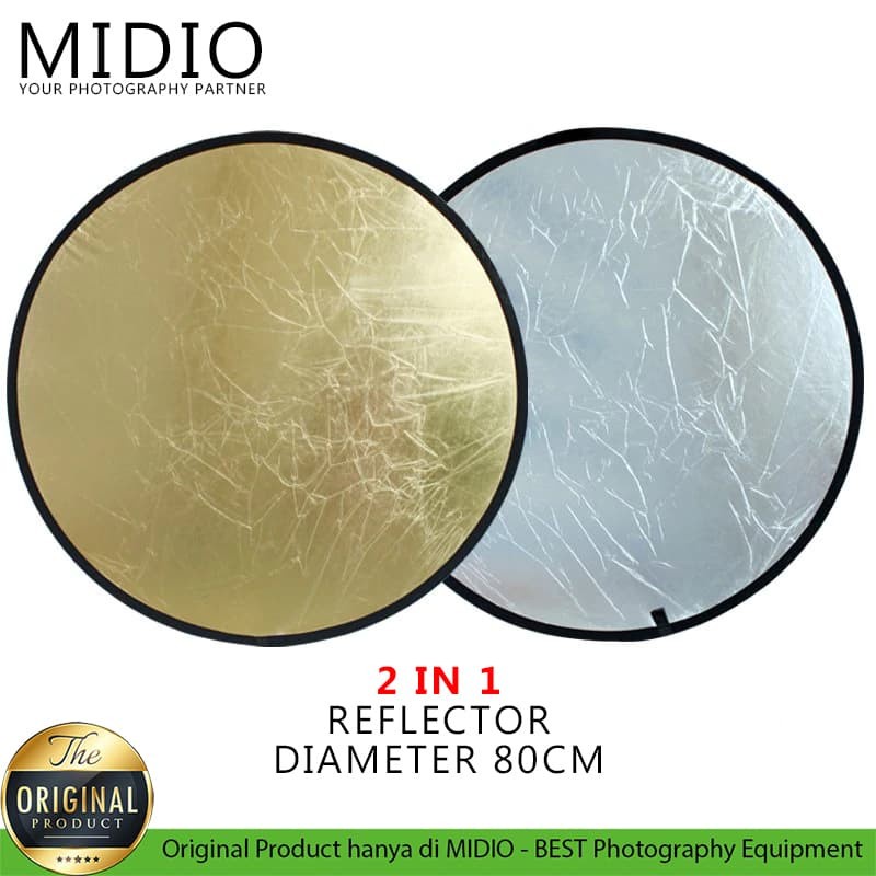 Jual Reflektor Studio Foto 2in1 Midio Diameter 80cm | Shopee Indonesia