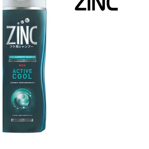 Jual Zinc Men Shampoo Active Cool Botol 170ml x2 | Shopee Indonesia
