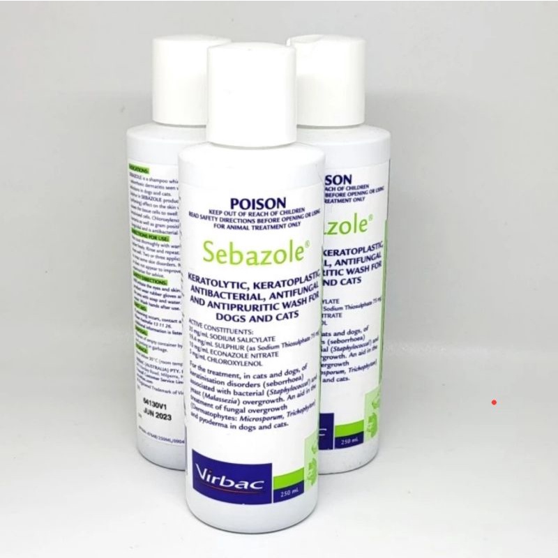 Jual virbak sebazol/shampo kucing and Dogy anti jamur dan kutu | Shopee ...
