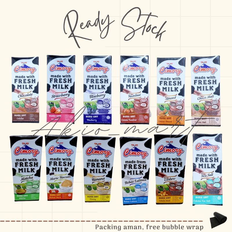 Jual Cimory Susu UHT Fresh Milk 250 ml rasa all variant | Shopee Indonesia